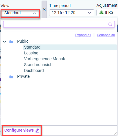 Creating and Configuring Views | LucaNet Support